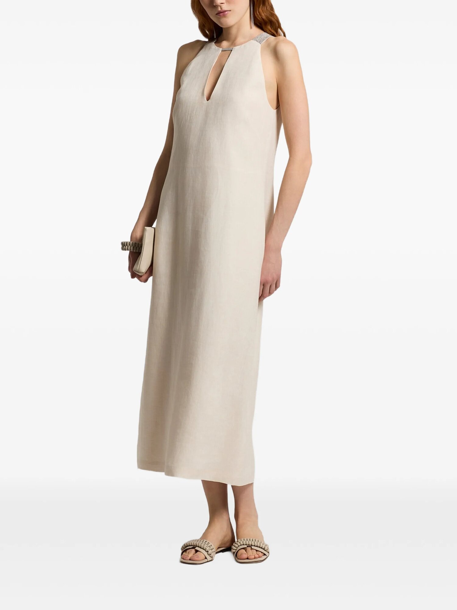 Платье PESERICO Halterneck keyhole dress, размер 38, разноцветный — фото 1