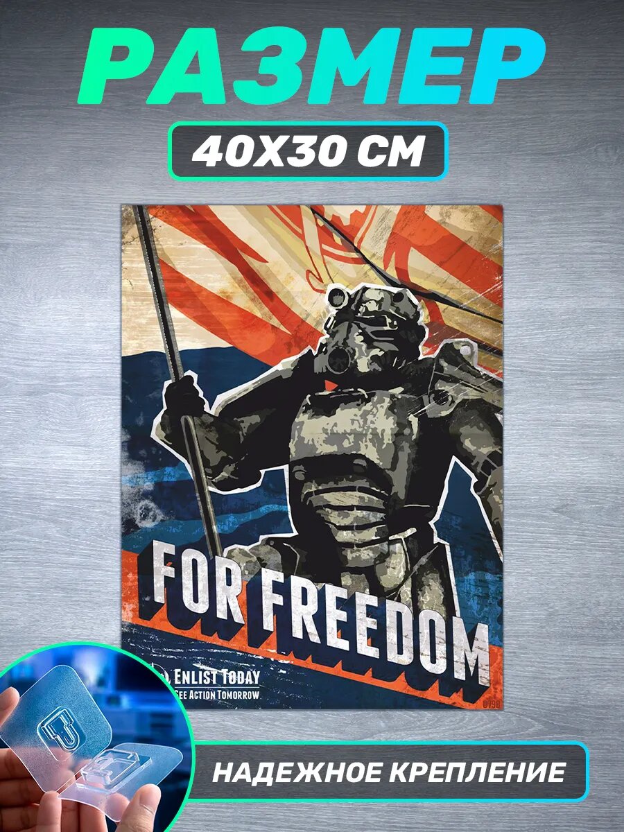 Постер на стену на металле Fallout — фото 1
