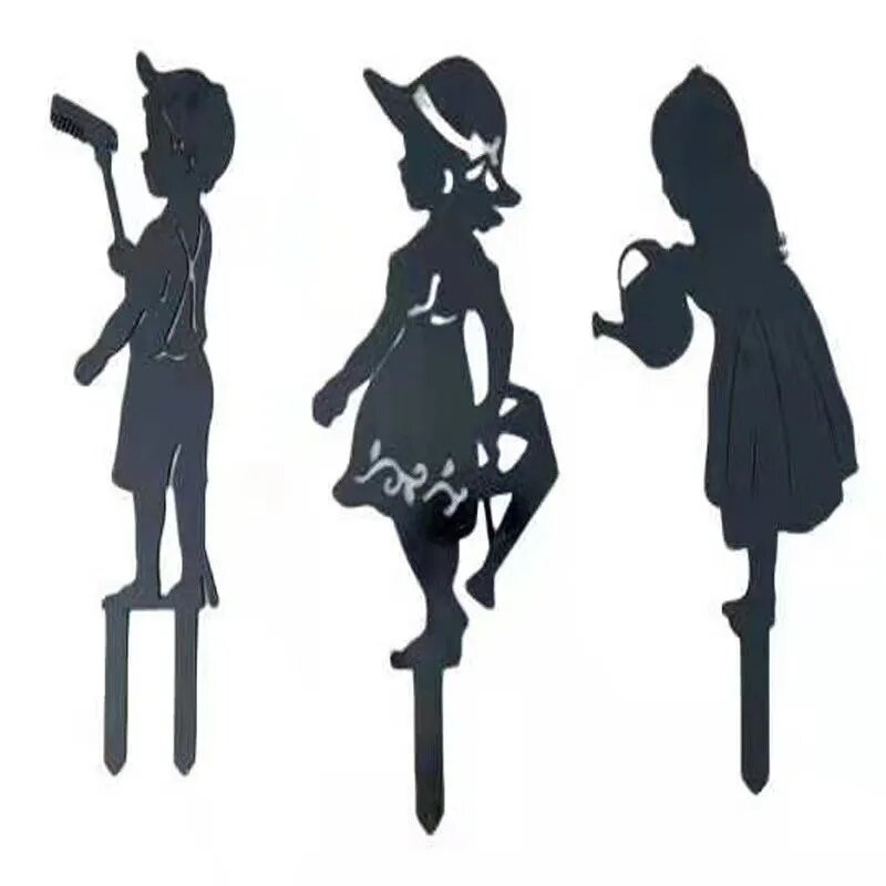 Набор из 3 шт. 3D-фигурок для сада: детские мультяшные украшения, декор для сада, вставные элементы для декора