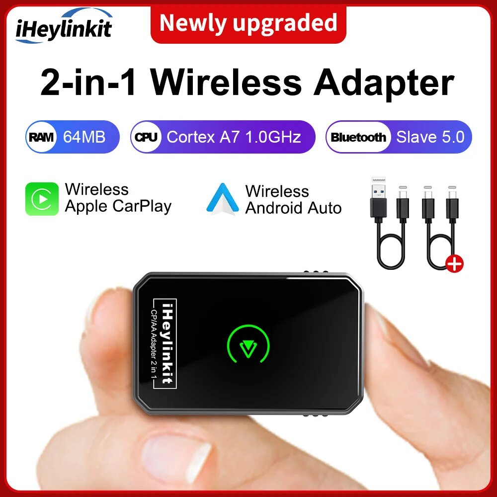 IHeylinkit Wireless CarPlay Android Auto адаптер M3