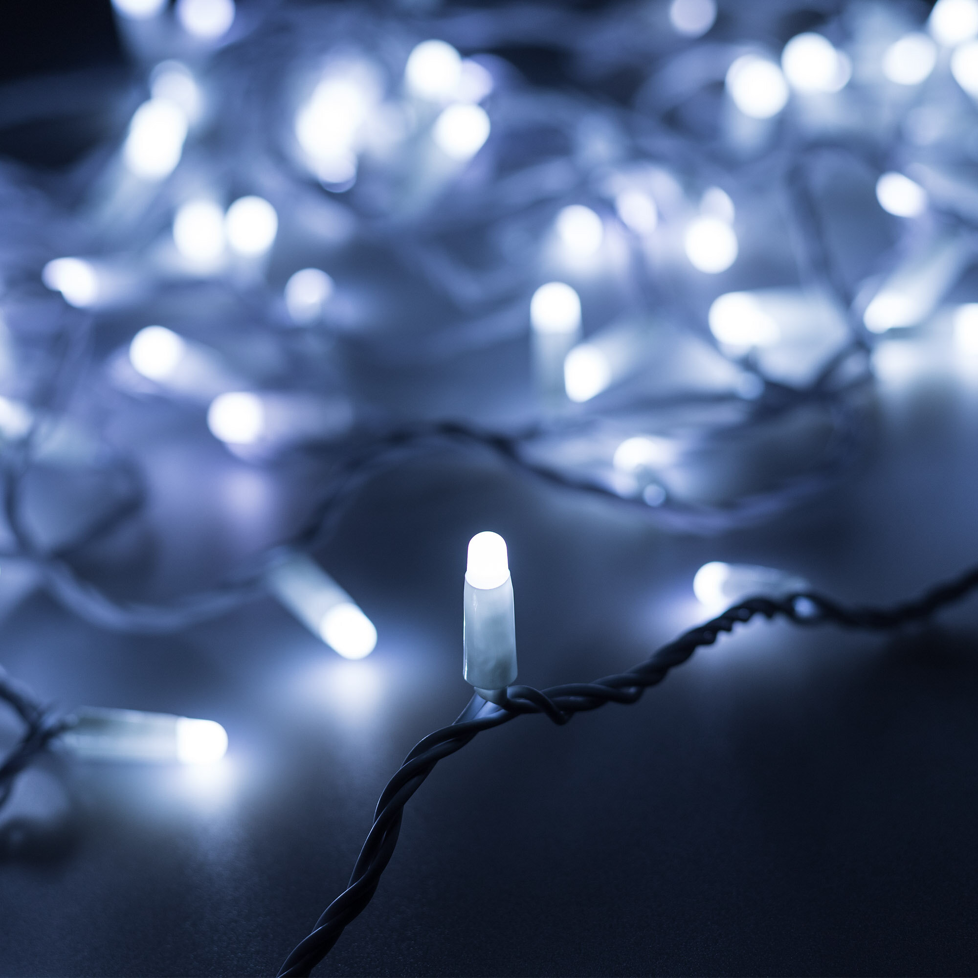 Светодиодная гирлянда ARD-STRING-CLASSIC-10000-WHITE-100LED-MILK-FLASH White (230V, 7W) (Ardecoled, IP65, 1 год) 031203