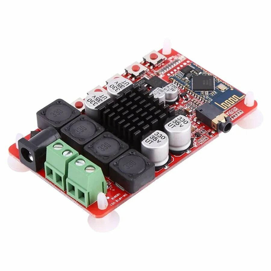 TDA7492 50Wx2 цифровой двухканальный модуль усилителя Стерео AMP плата с CSR8635 Bluetooth V4.0 приемником и микрофоном