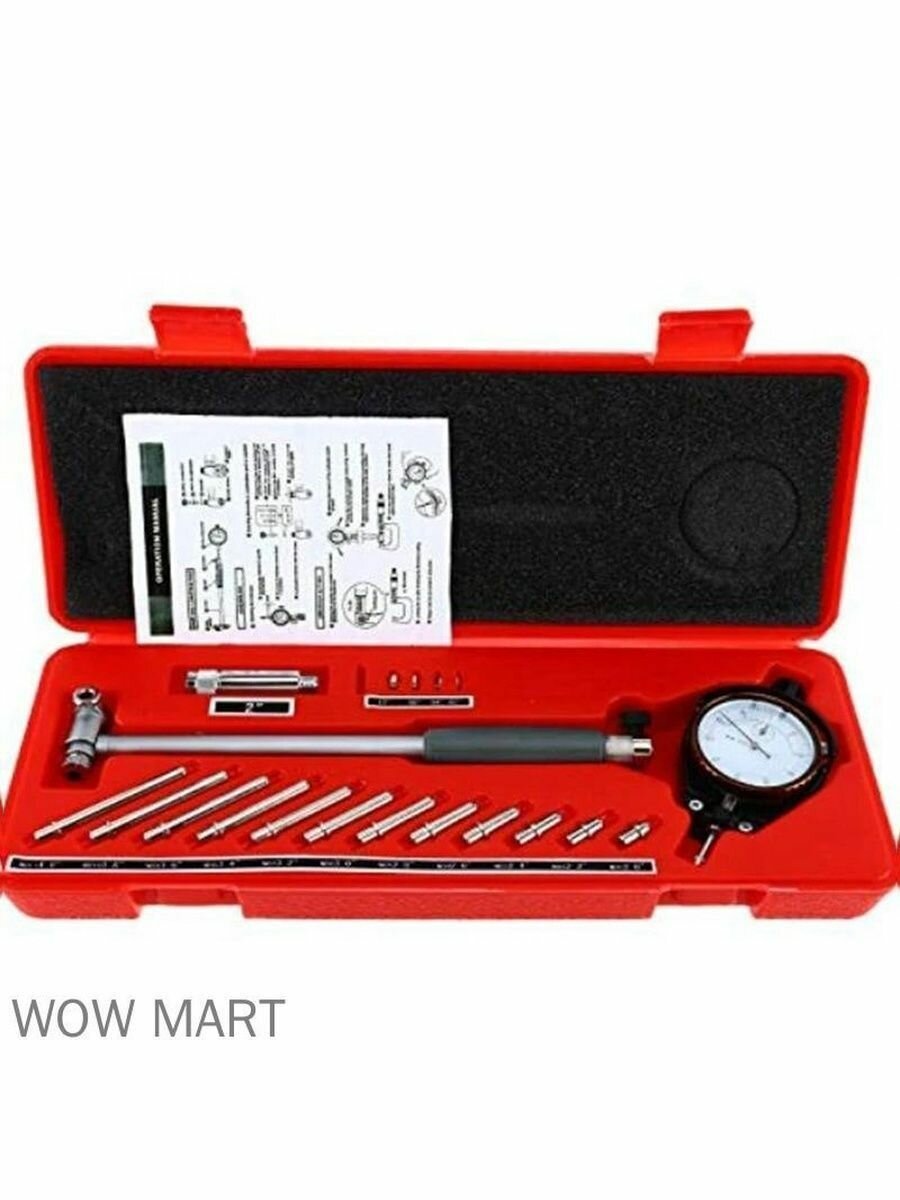 0.001mm Нутромер Индикаторный Механический / 2-6 Дюйм / Используется Для Измерения Внутреннего Диаметра Двигателя, Глубины Отверстия И Блока Цилиндров