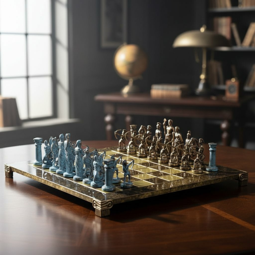 Подарочные шахматы Античный размен