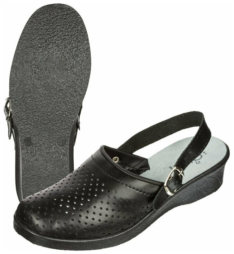 Сабо женские алми (арт. 6802-00101) Эмануэла, черные, р.37, 1494530