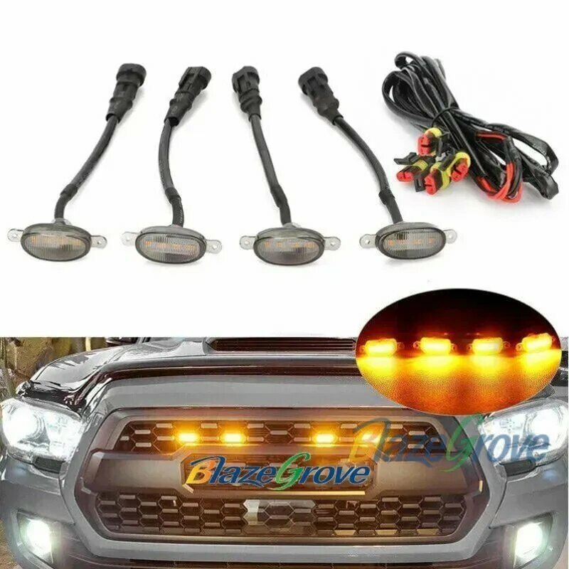 Фары автомобильные, Огни дневные ходовые, 4 шт, арт. HWS20230403