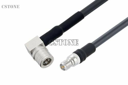 QMA штыревой угловой к обратная полярность SMA гнездовой с низкими потерями кабель используя LMR-195-UF коаксиальный с т