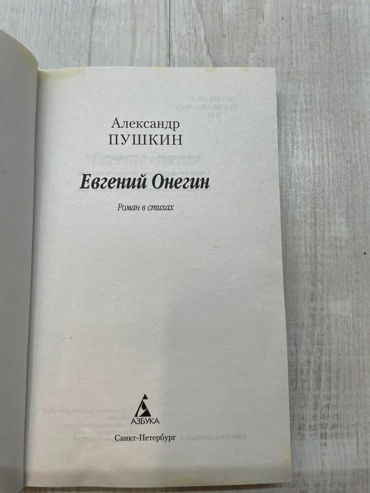Пушкин А. Евгений Онегин. Азбука 2024 — фото 1