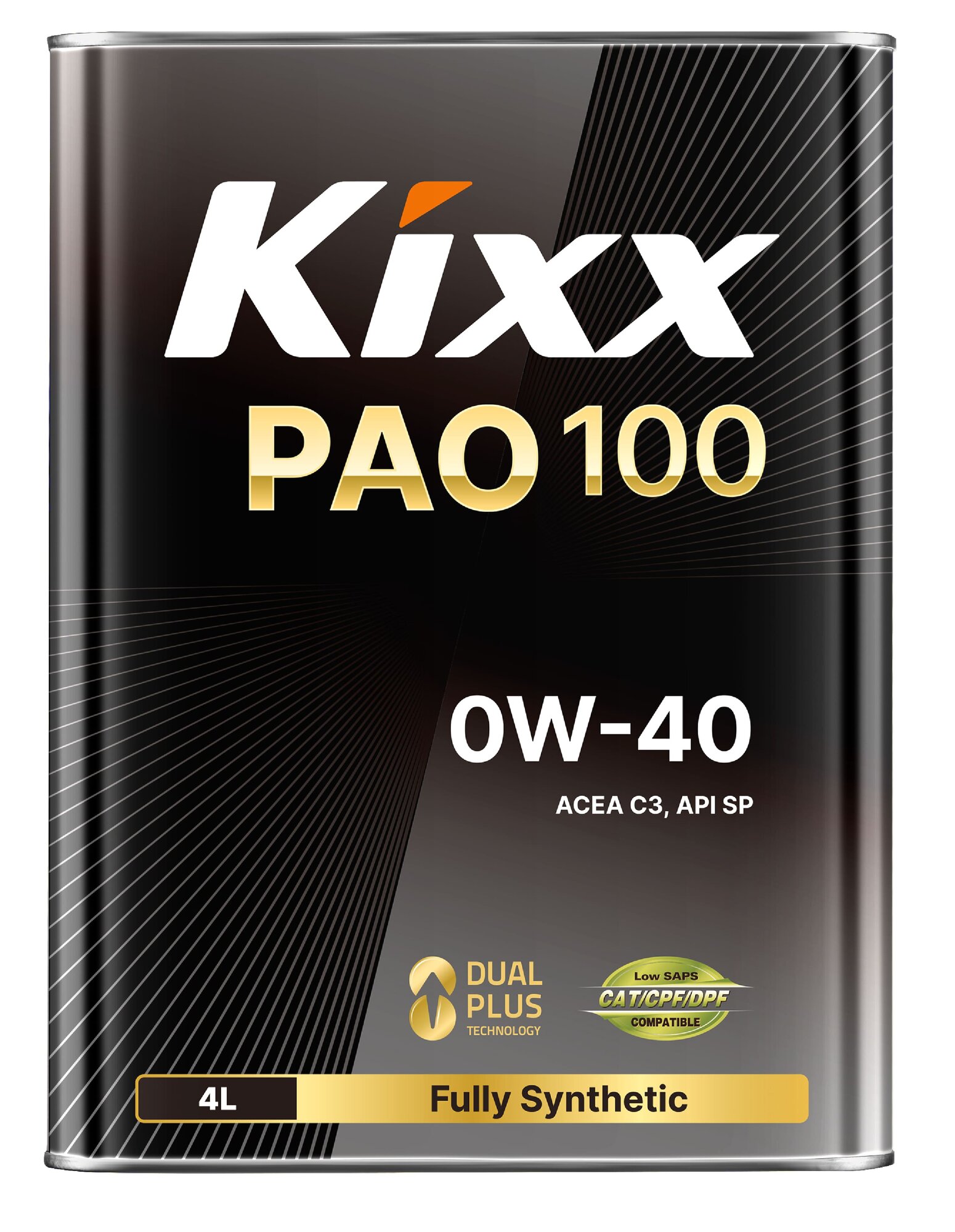 Масло моторное Kixx Kixx PAO 100 0W-40 - 4 литра, L202144TR1.