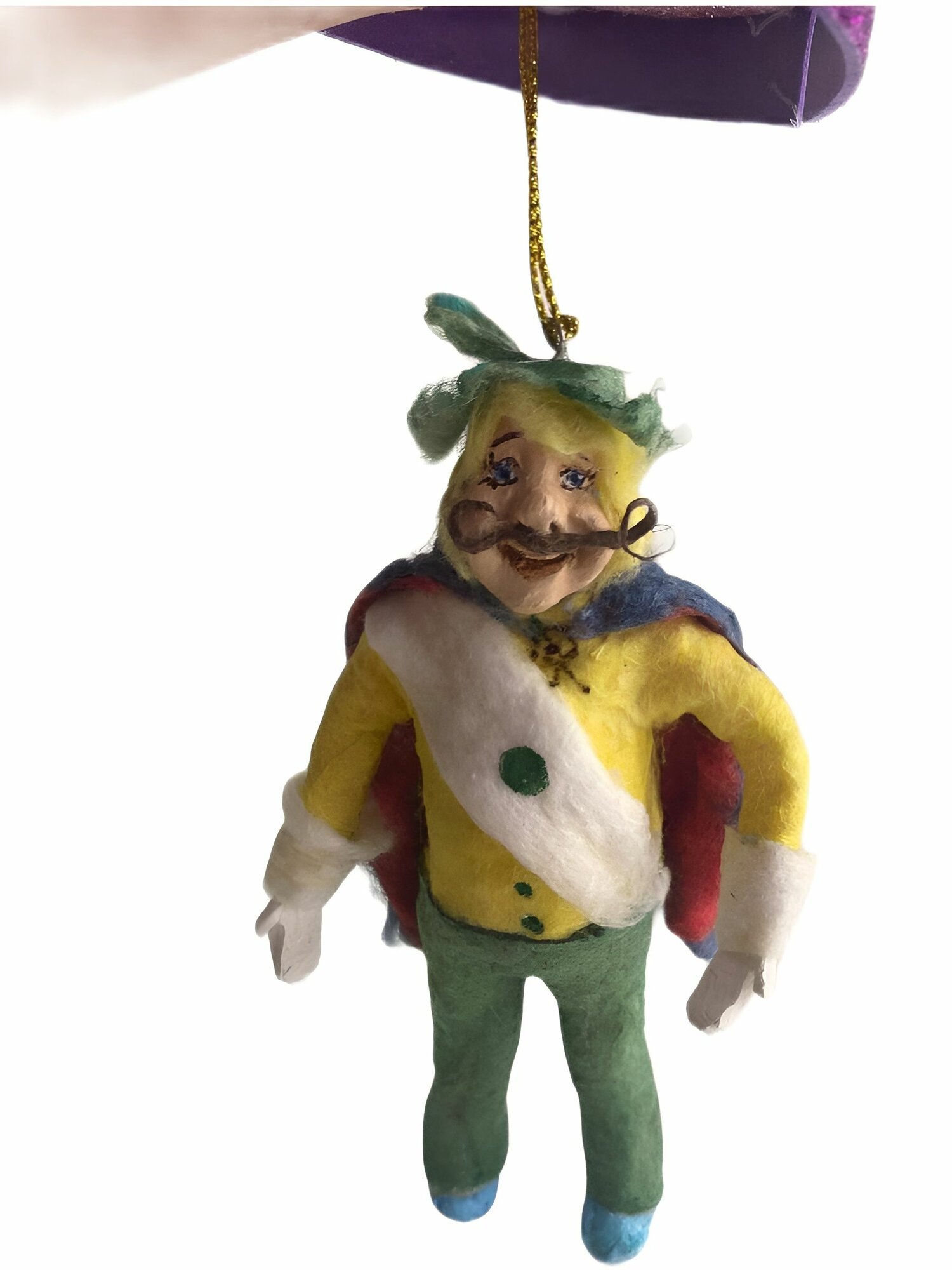 Ватная елочная игрушка "Персонаж сказки"