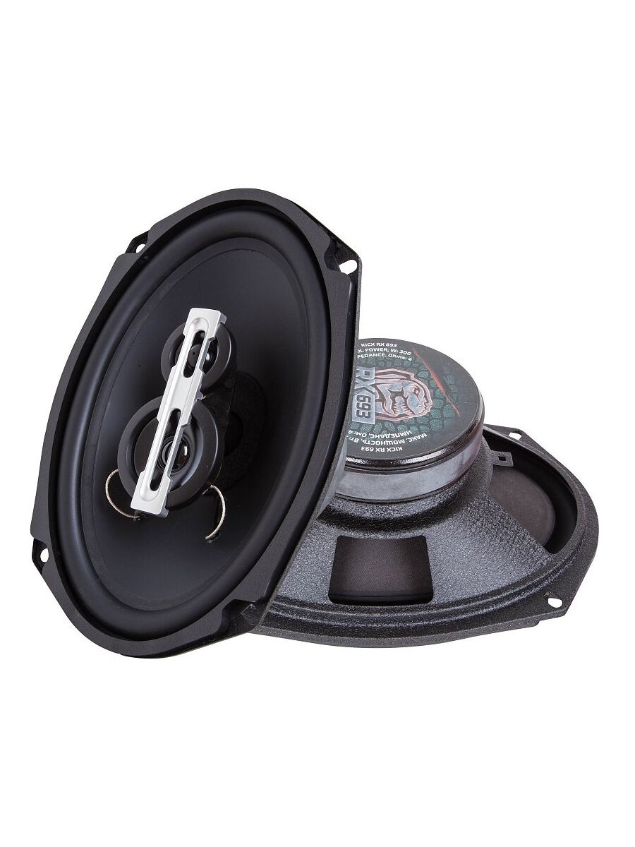 Колонки автомобильные Kicx RX 693 300Вт 91дБ 4Ом 15x23см (6x9дюйм) (ком:2кол.) коаксиальные трехпол