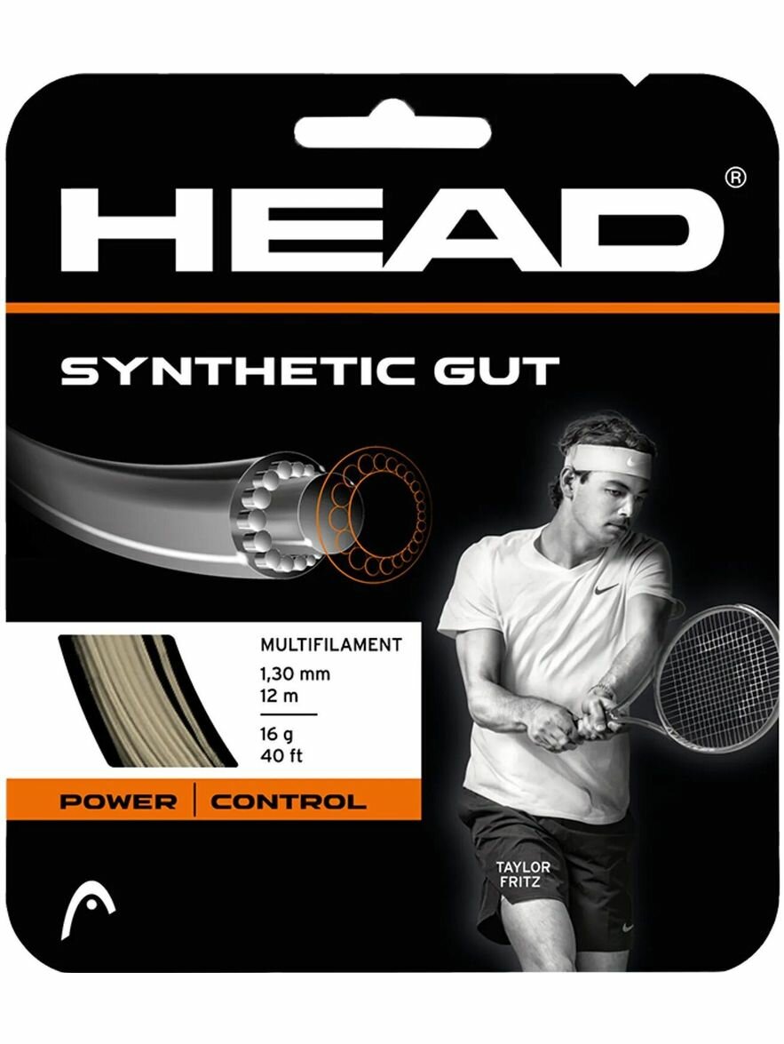 Струны для ракетки Head Synthetic Gut 100% полиэстер золотой 281111-16GD