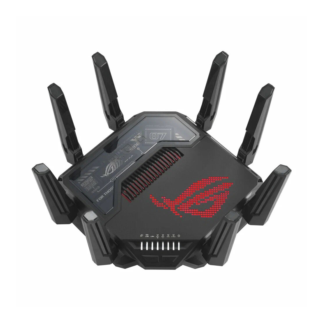 Маршрутизатор Asus GT-BE98 100/1000/10000BASE-T, Wi-Fi 7, 2х10G BASE-T, 4х2.5G BASE-T, USB 3.2 Gen 1, USB 2.0, черный