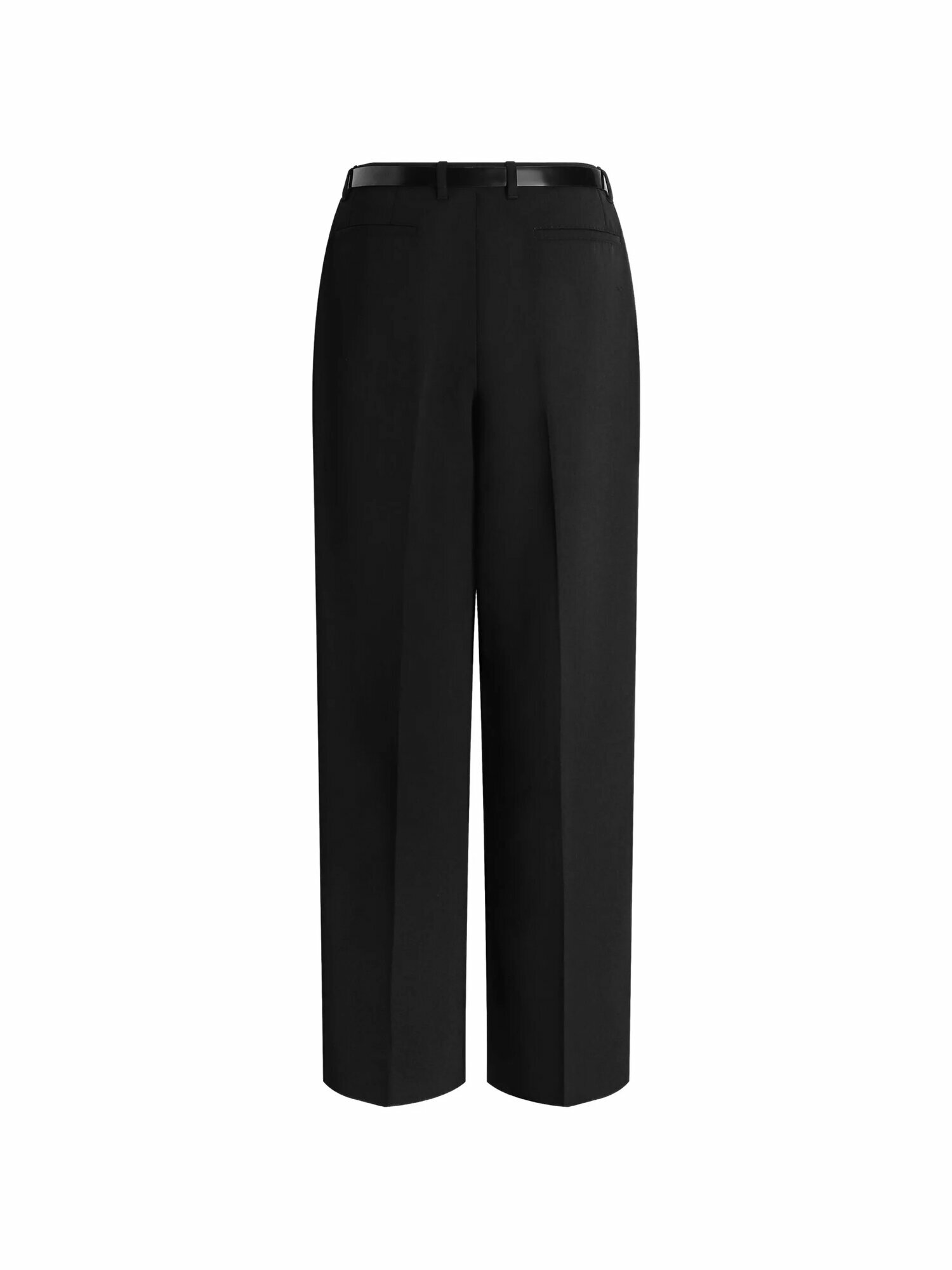 Брюки DOLCE & GABBANA Wool gabardine trousers, размер 40, black/black — фото 1