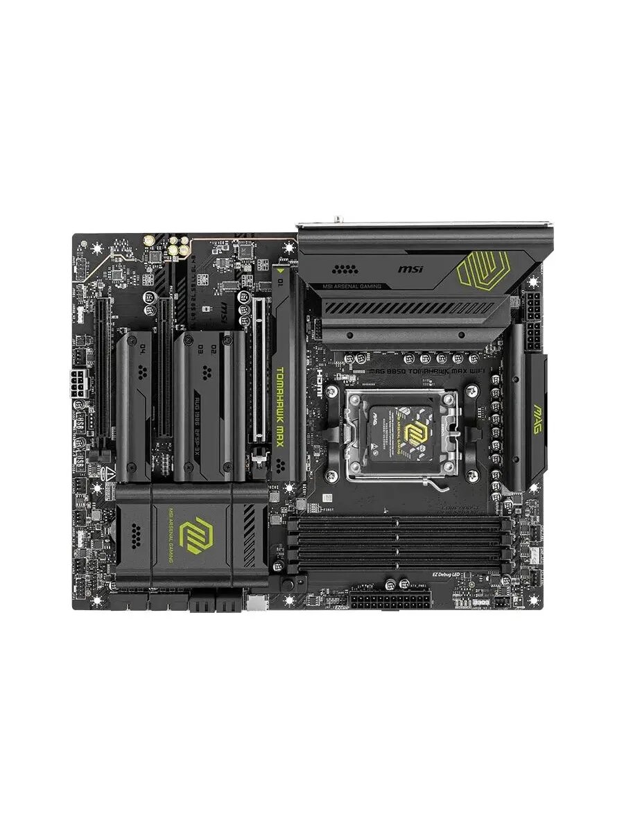 Материнская плата MSI MAG B850 TOMAHAWK WIFI Socket AM5 AMD B850 4xDDR5 ATX AC`97 8ch(7.1) 5Gigabit RAID+HDMI