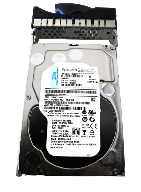 Жесткий диск IBM WD4000FYYZ-23UL1B0 4Tb SATAIII 3,5" HDD