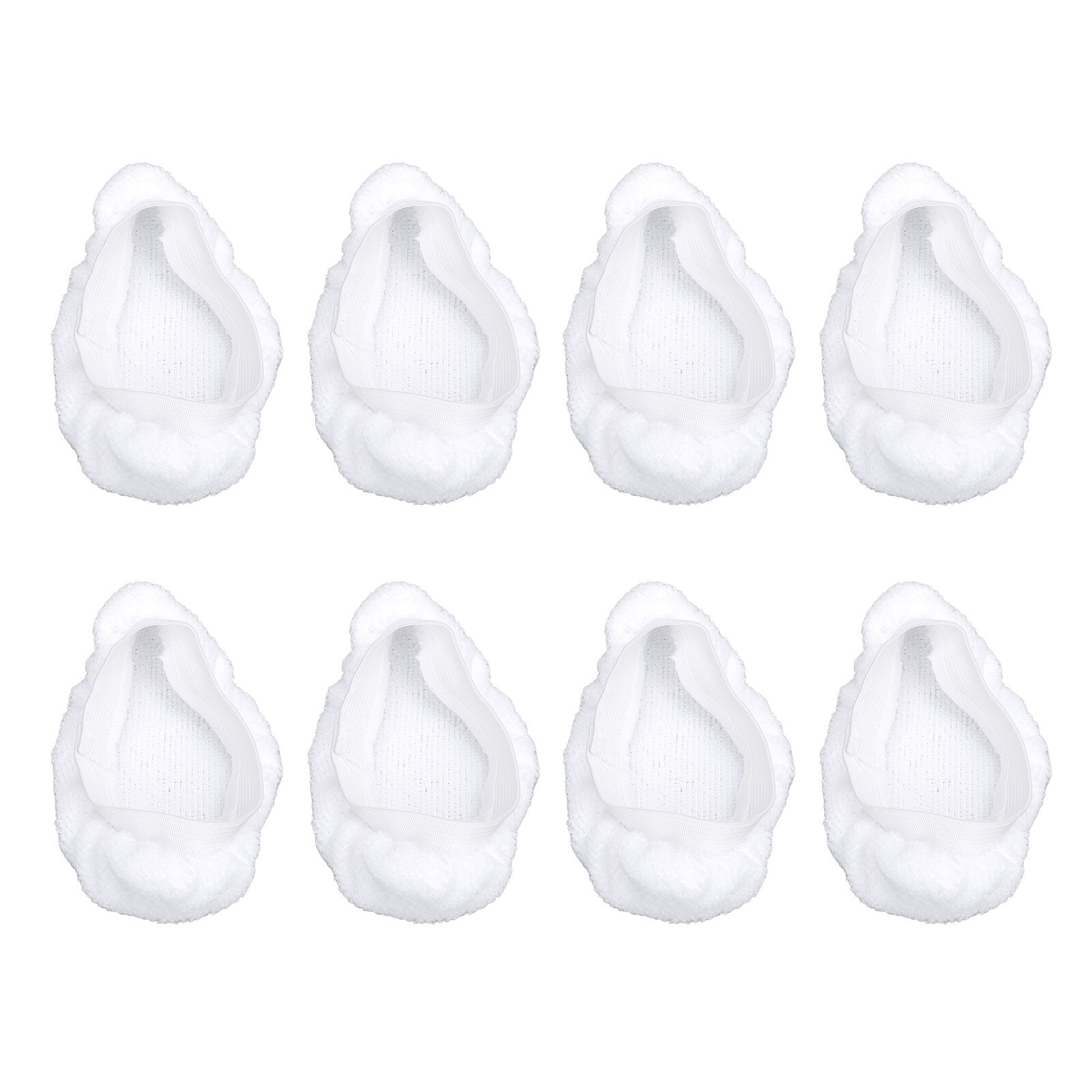 8 шт. универсальных многоразовых накладок для паровой швабры из микрофибры для ручного пароочистителя, сменные моющиеся чистящие насадки