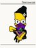 Термонаклейка для одежды и аксессуаров DTF-печать simpsons барт симпсон