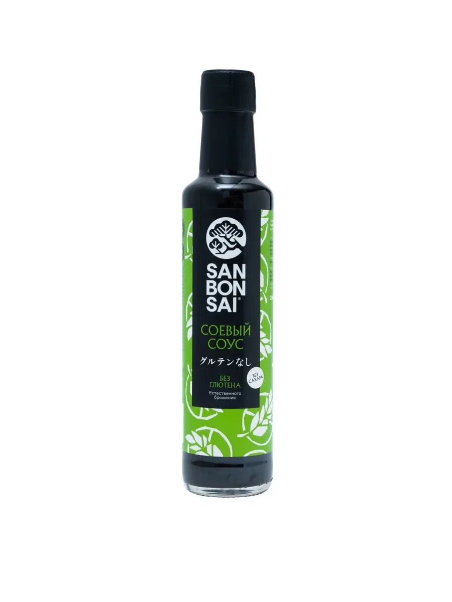 Соус соевый SanBonsai, без глютена, для мяса, рыбы и овощей, 250мл