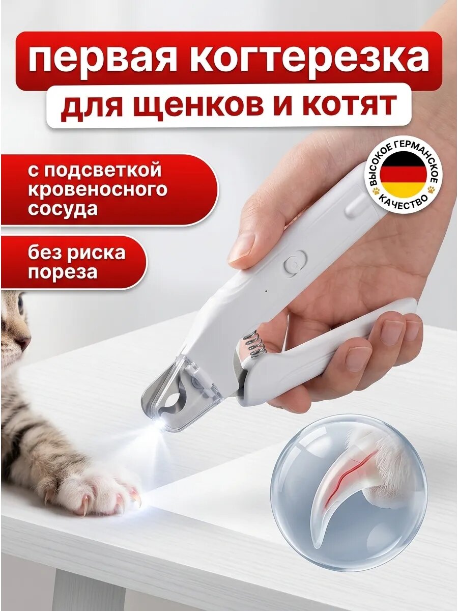 Набор когтерезка и пилка для кошек и собак