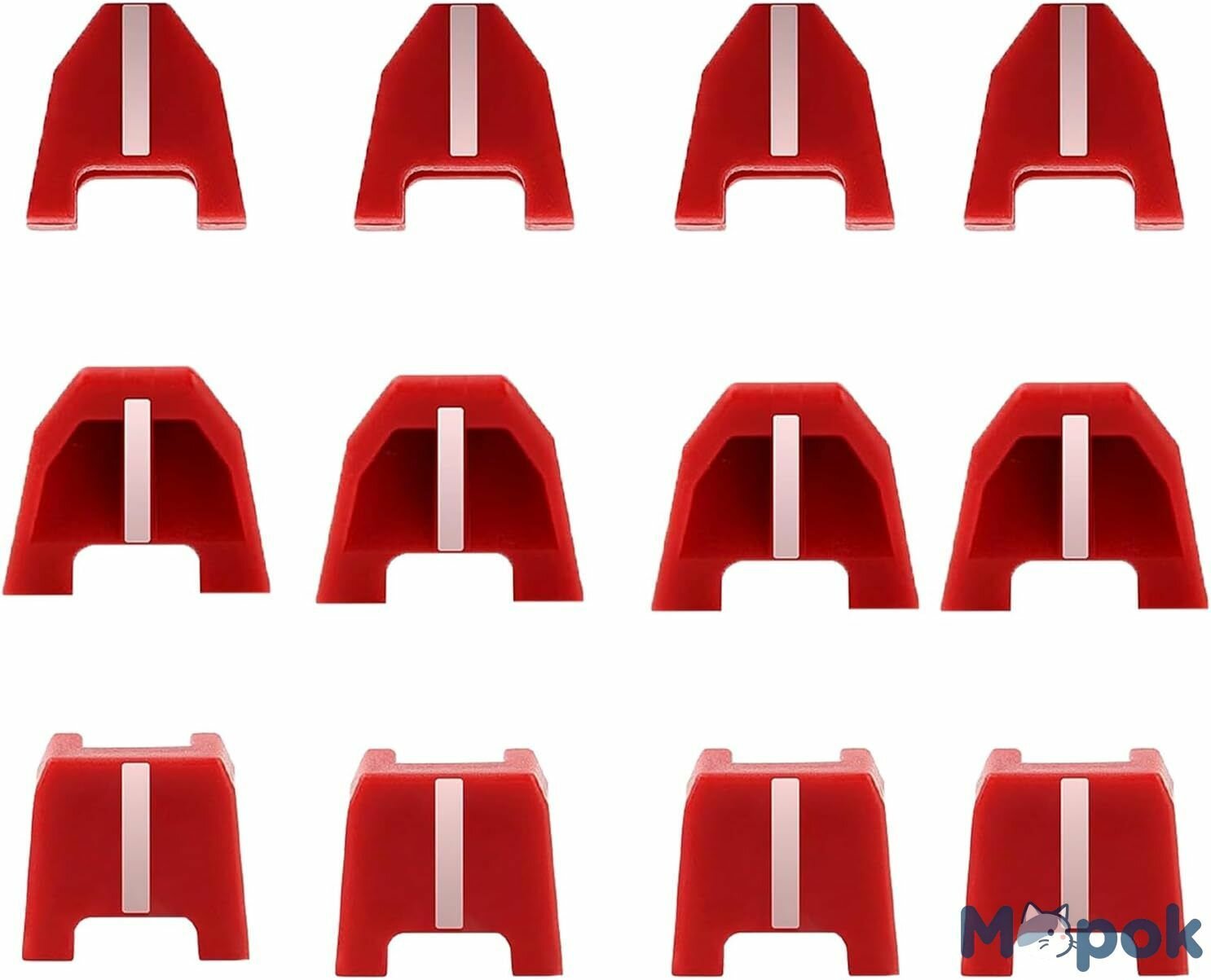 42 38 0017 Резиновый наконечник для гвоздезабивного пистолета/наконечники гвоздезабивных пистолетов M18/замена носовой подушки без повреждений 3 набора по 12 штук