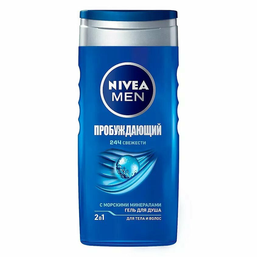 Гель Nivea Men для душа Пробуждающий с морскими минералами, 250мл