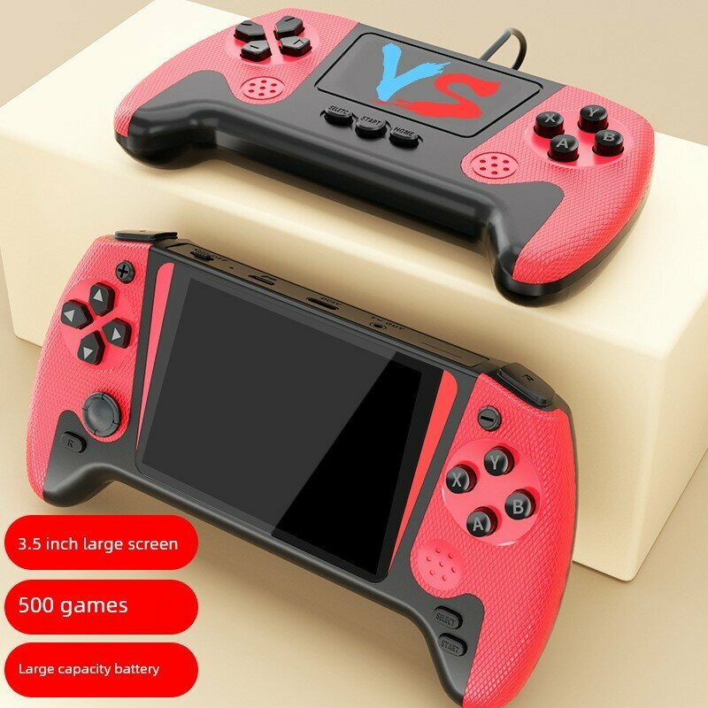 NES500 Ретро игровая консоль с режимом двойной игры в красном цвете, в комплекте аксессуары для телевизора и