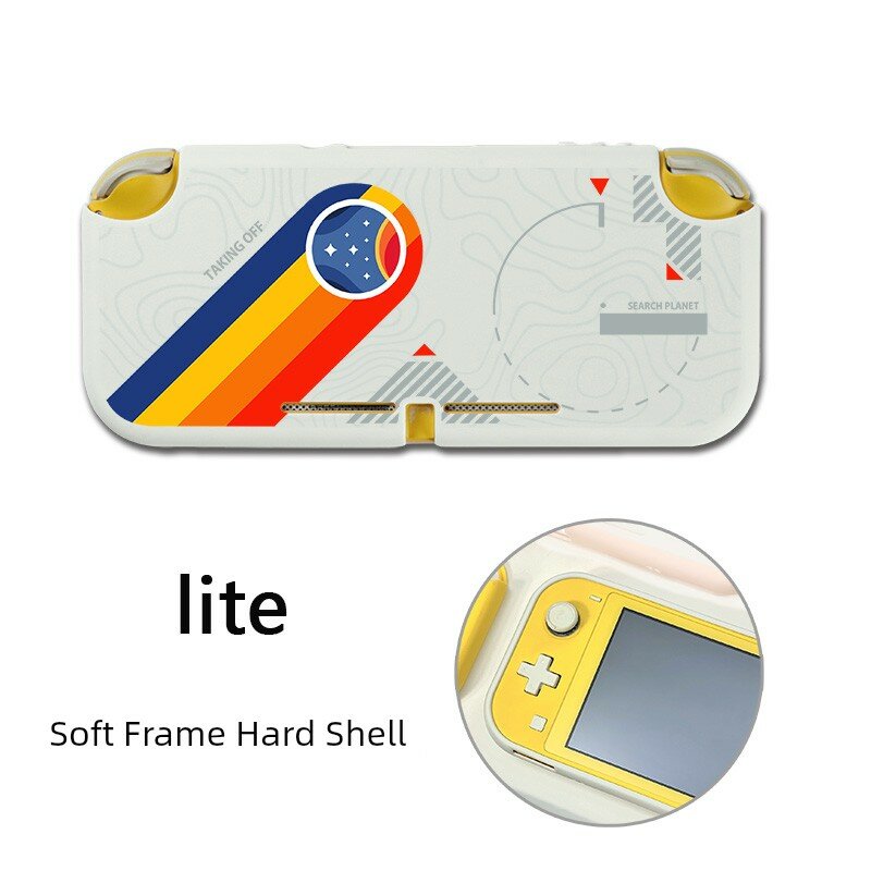 Тема Звездного Неба: Полузащитный чехол серо-белого цвета для Nintendo Switch Lite