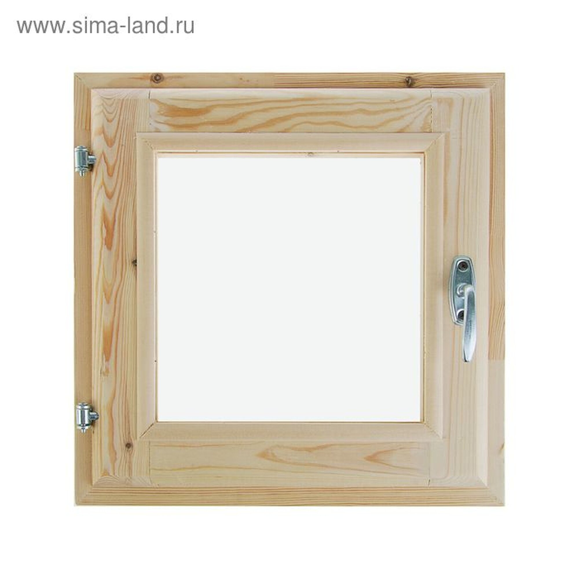 Деревянное окно для бани, 40×40 см, двойное стекло, «Добропаровъ»