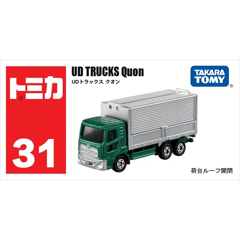 TAKARA TOMY TOMICA NO.31 UD TRUCKS Quon Грузовик Игрушечная машинка Зеленый