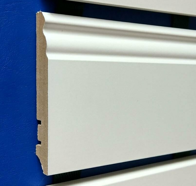 Плинтус МДФ Hannahholz Белый 100/303, 1 шт.