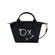 Сумка Longchamp Le Pliage, фактура плетеная, черный