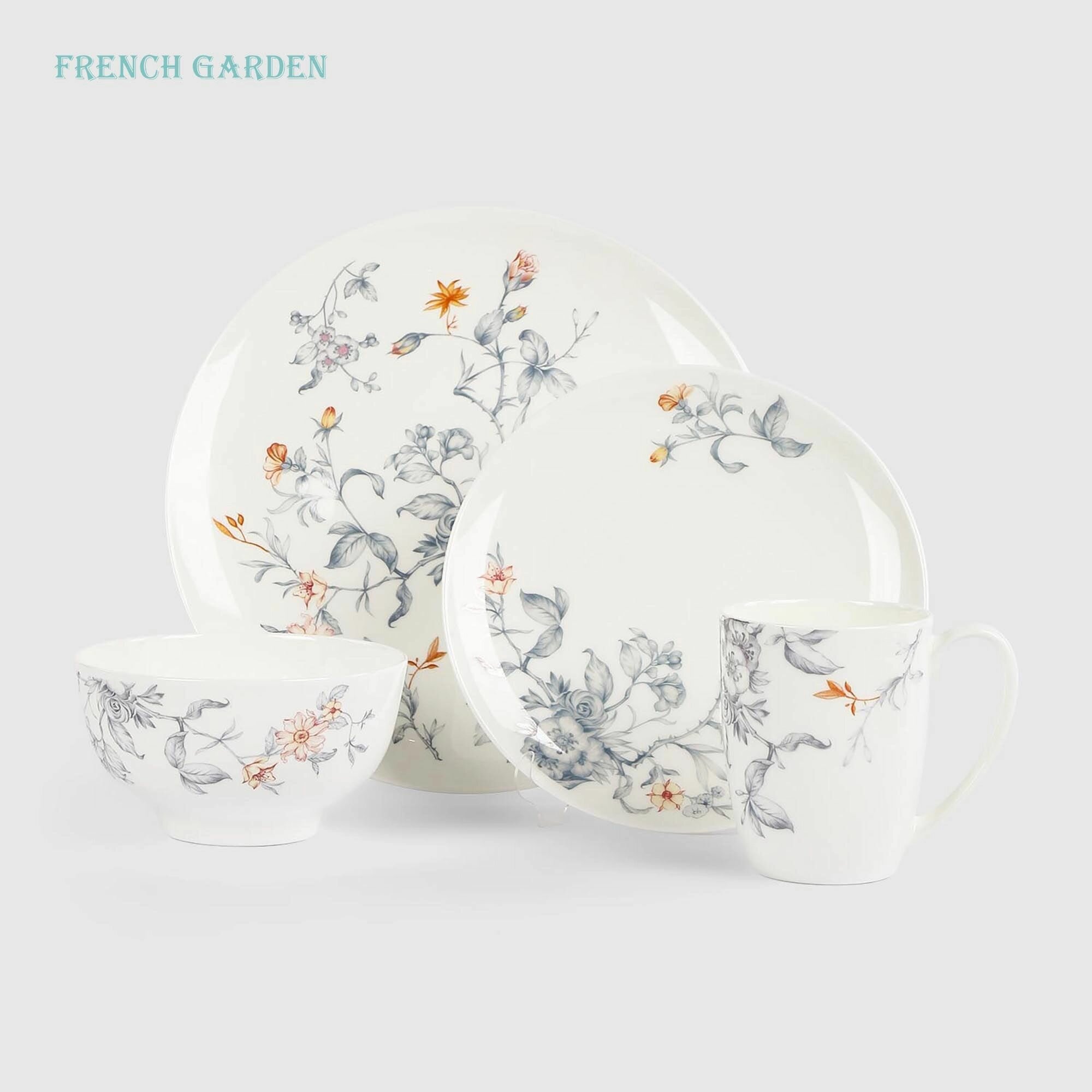 Набор столовой посуды French garden Darling, 16 предметов, 4 персоны