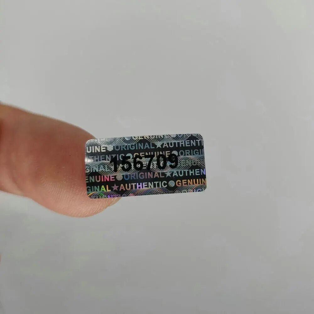 Голографические гарантийные стикеры ETRONTONDA 20x10 мм 2000 шт