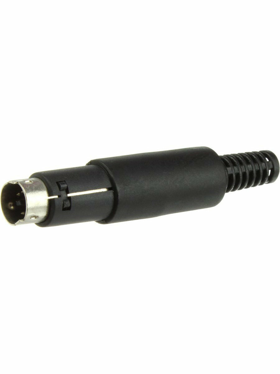 Разъем вилка mini DIN 6 KLS1-294M-6B 6 контактов на кабель (AF-2430 MDN-6M)