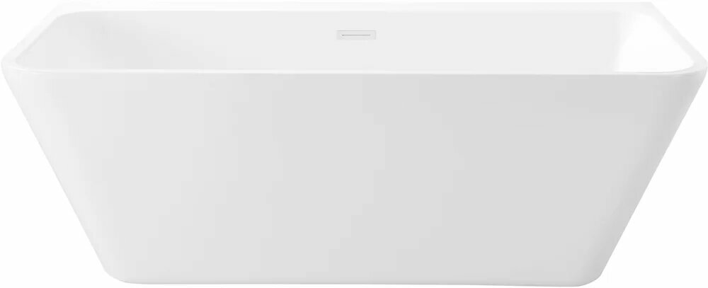Акриловая ванна Aquanet Perfect 260050 170x75, на ножках, пристенная, отдельностоящая, белая, глянцевая, со сливом-переливом, прямоугольная