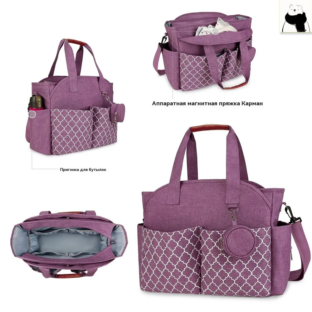Diaper bag Сумка органайзер для коляски и мамы с термокарманами