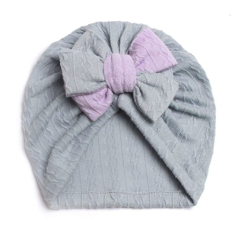 Детская шапка-тюрбан с кроликом, Синий