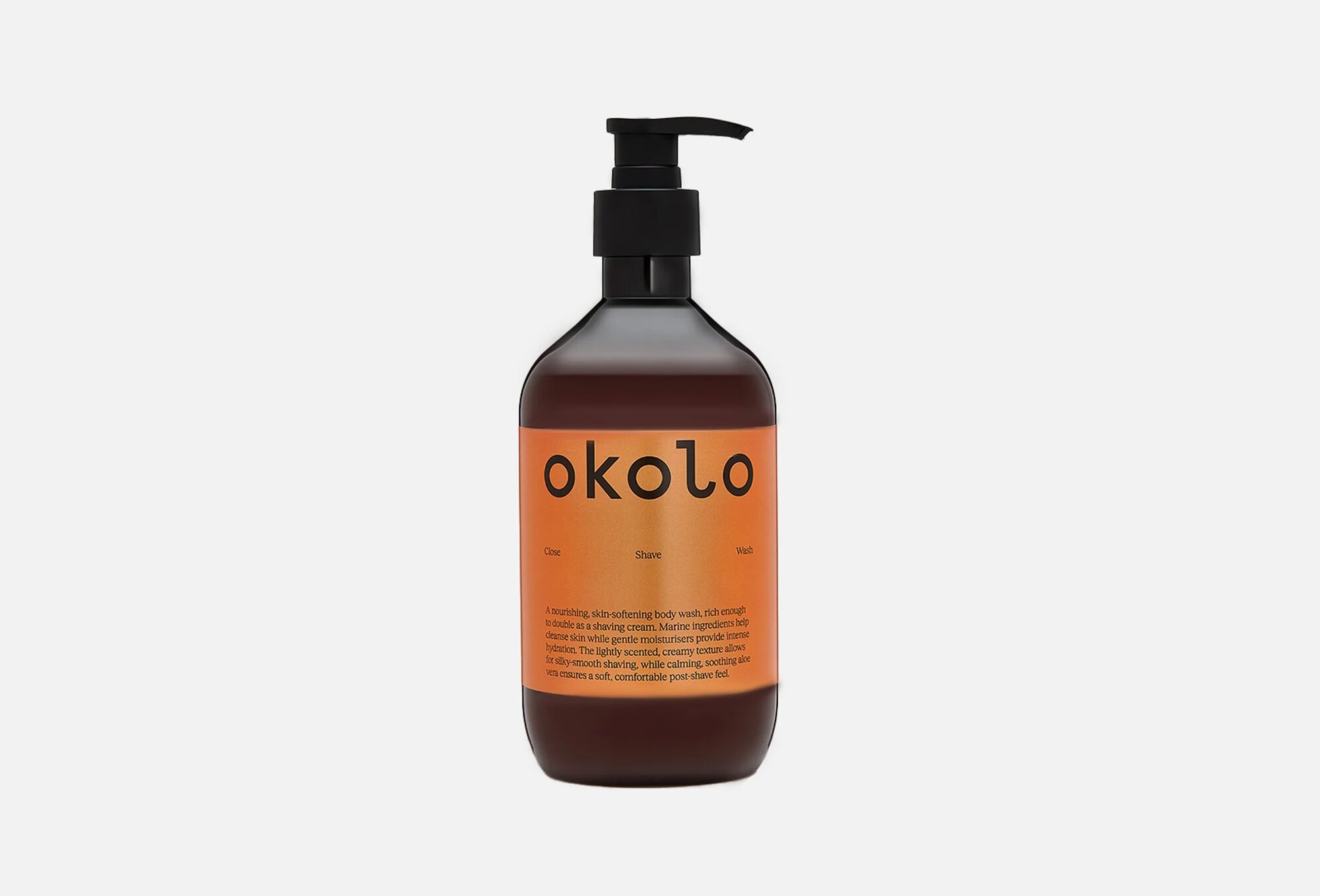 Гель-кондиционер okolo Close Shave, для тела и бритья, алоэ вера, 500мл