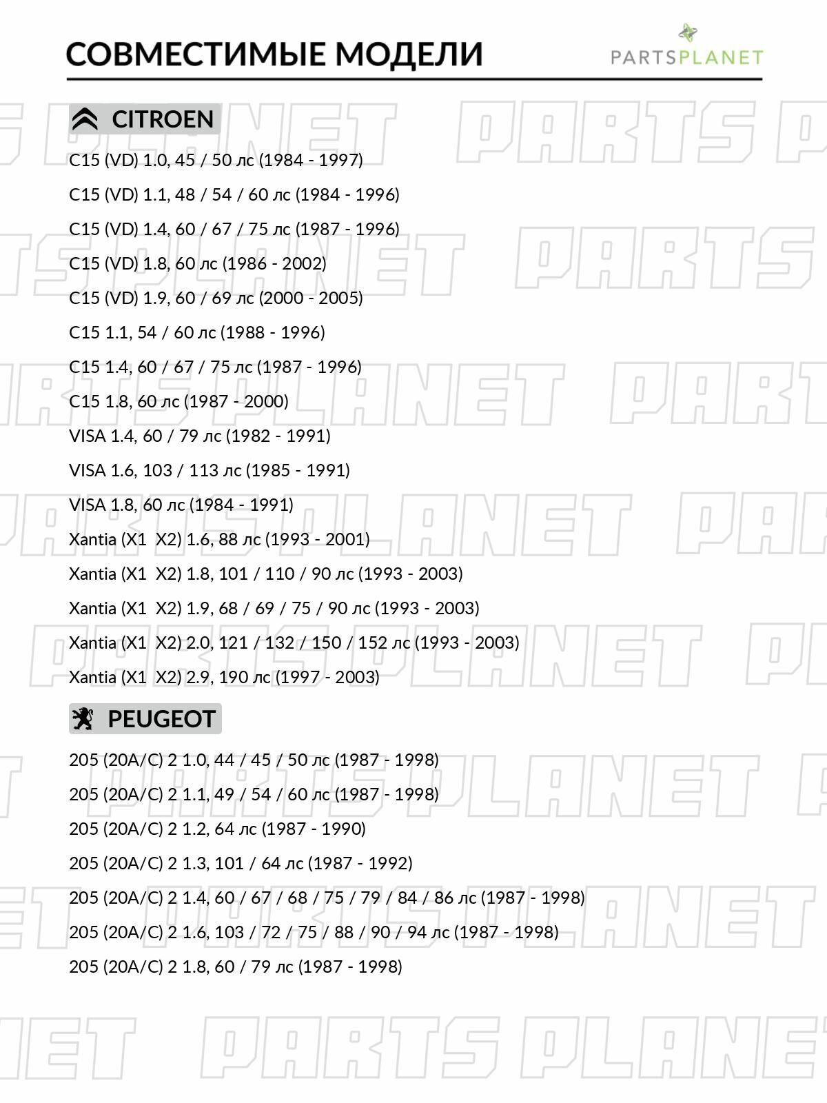 Тяга рулевая, для Ситроен Ксантиа, Пежо 205, 1, 2, 309 2 арт P202 — фото 1