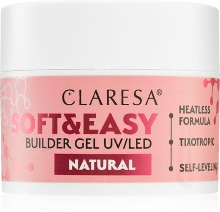 Claresa Лак для ногтей Soft&Easy Builder Gel, оттенок Natural, 45 г