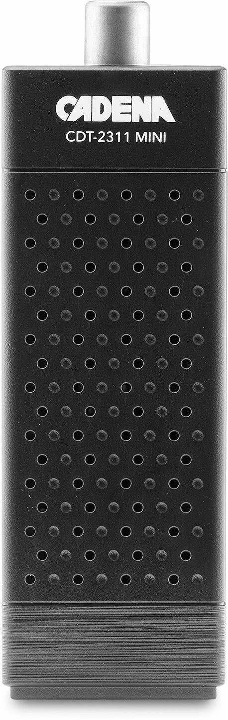 Ресивер Cadena DVB-T2, CDT-2311 MINI, запись телепрограмм, родительский контроль, черный (046/91/00055674)