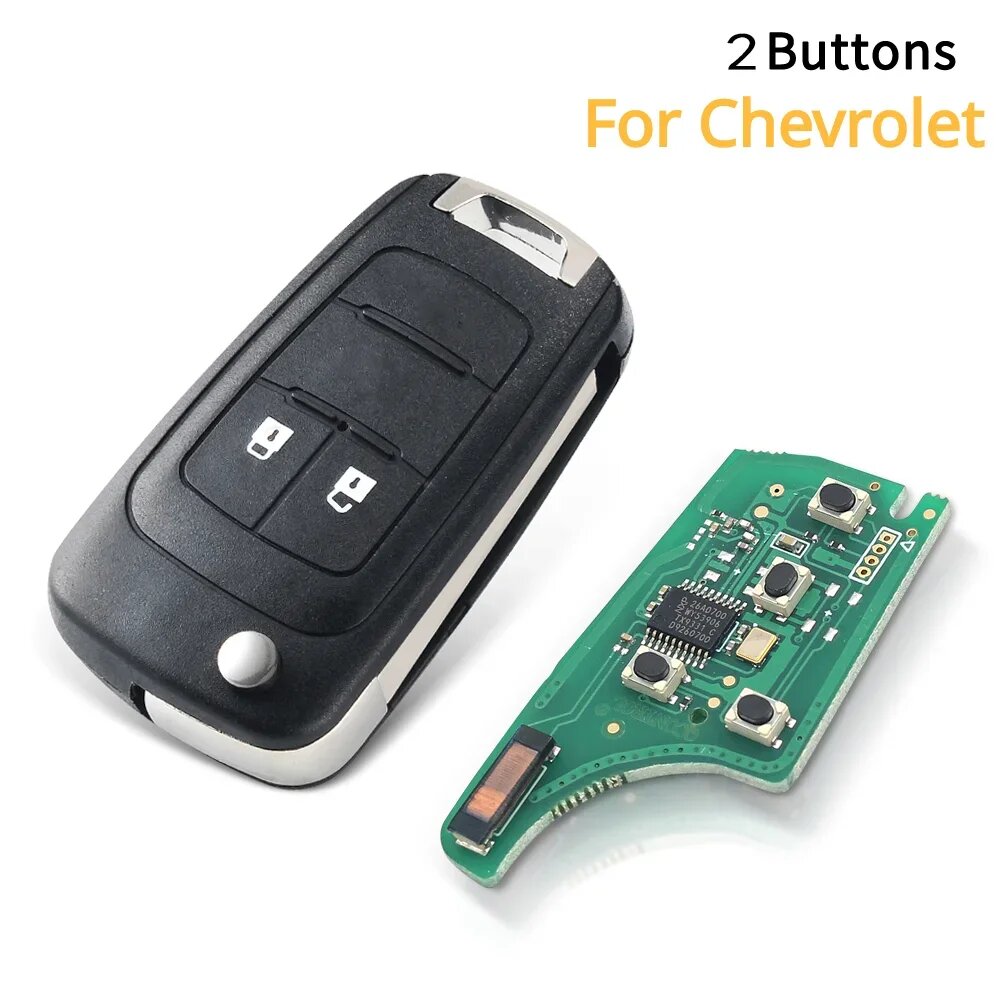 KEYYOU дистанционный ключ от машины 315 МГц/433 МГц ID46 для Chevrolet 2BTN For Chevrolet, 433MHZ
