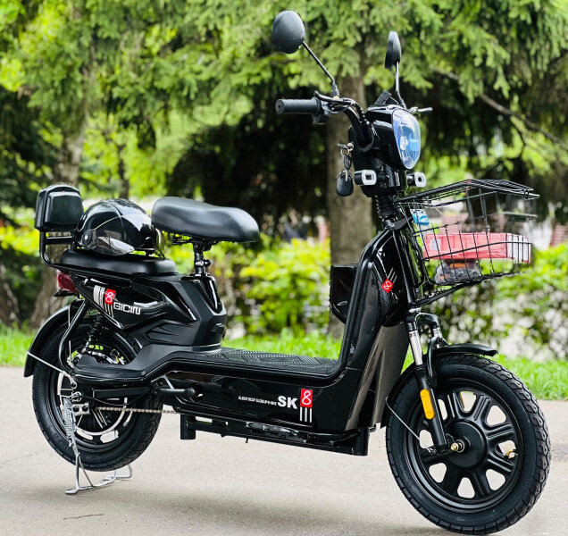 Электроскутер (Электровелосипед) Мопед SK 8 новинка 2026, 600/240Вт, запас хода до 30км, колеса 16дюймов