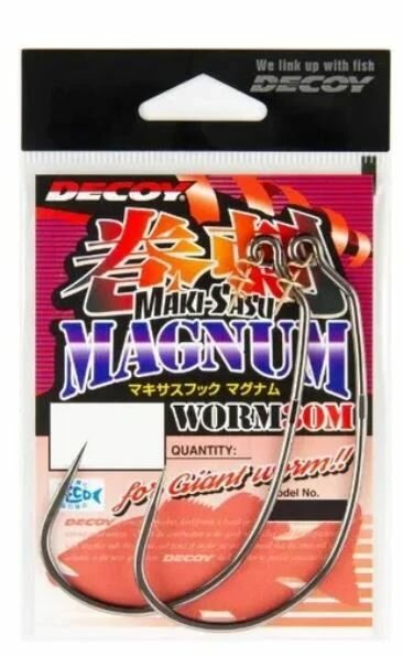 Крючок рыболовный Decoy офсетный Worm 30M Makisasu Hook Ma num 10/0