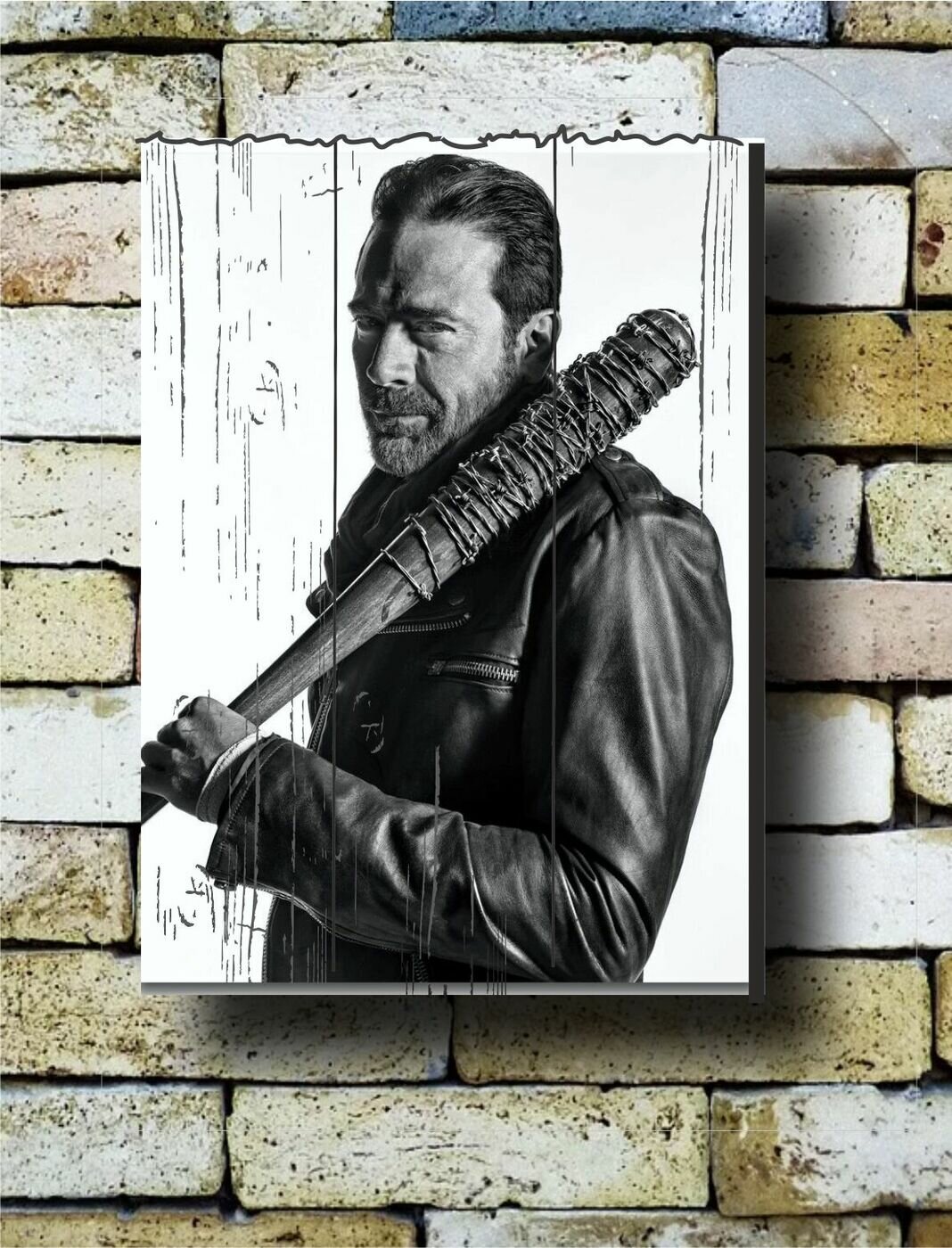 Картина на досках "Ходячие. Walking dead. Ниган"