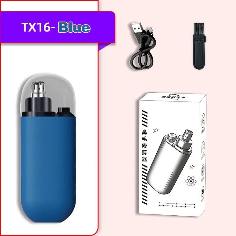 Портативный электрический триммер для носа и ушей No battery display1
