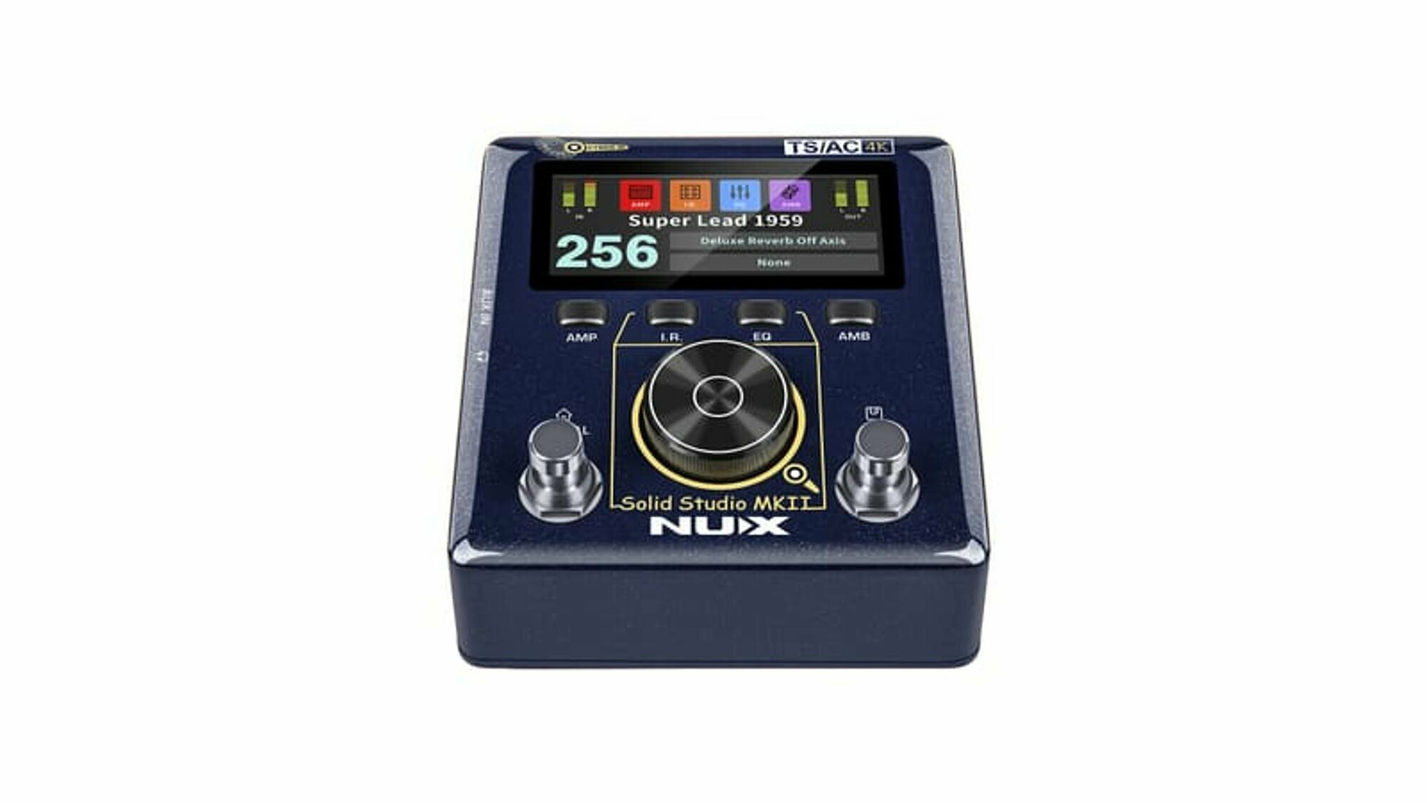 Педаль эффектов Nux NSS-6 Solid Studio MK II, для электрогитары, металлический корпус, синий