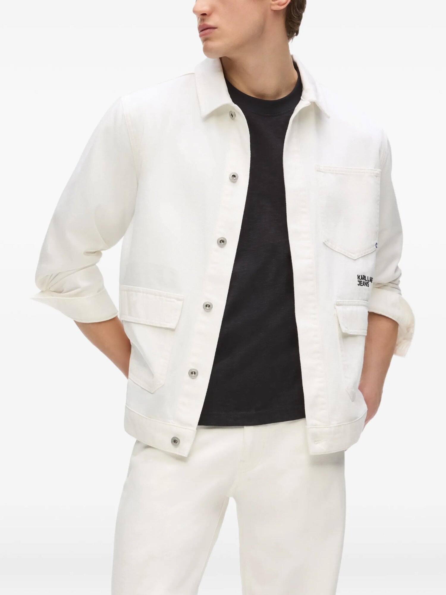 Куртка KARL LAGERFELD JEANS, размер 48-50, white — фото 1