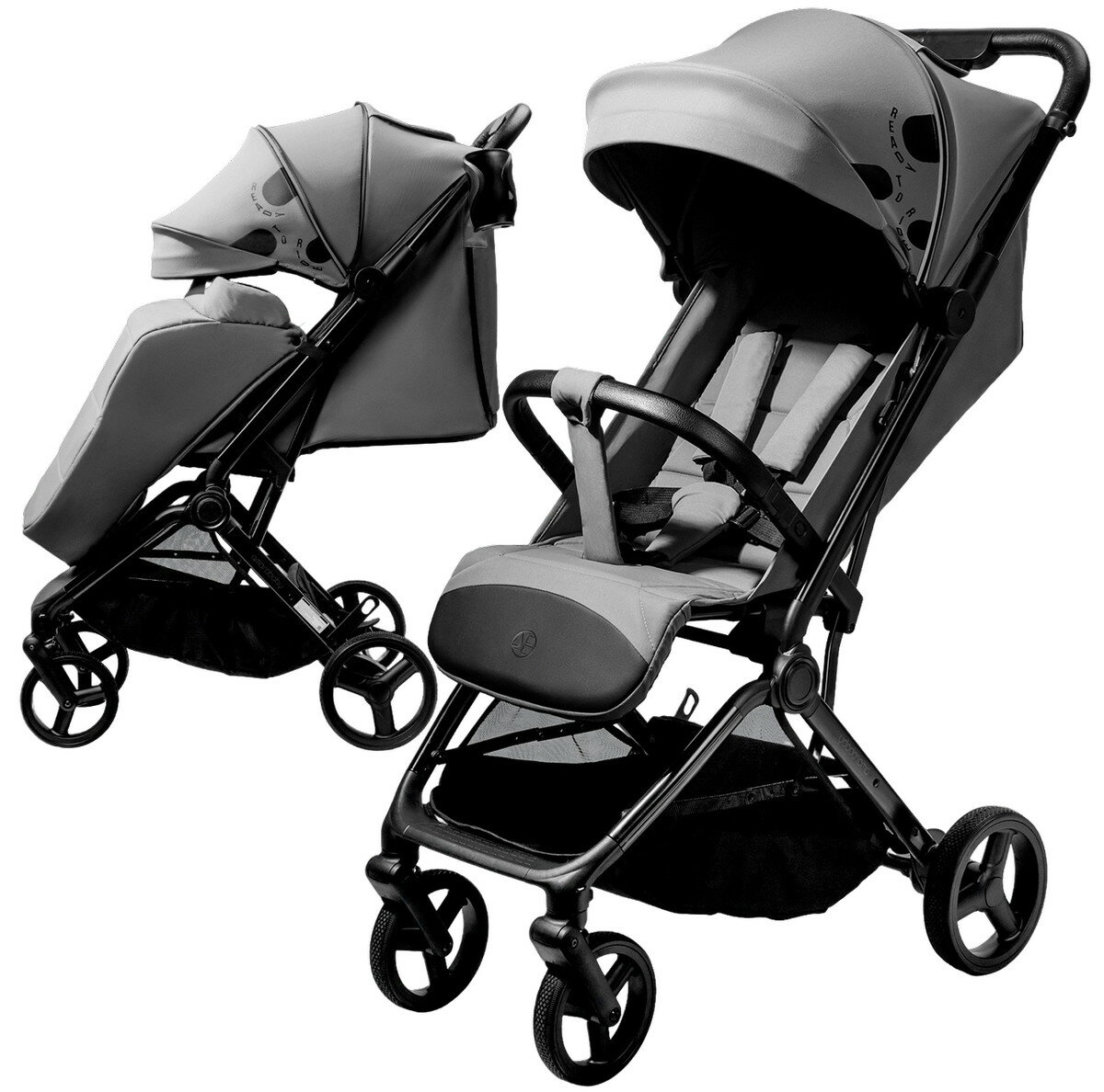 Коляска прогулочная Amarobaby Ride серый
